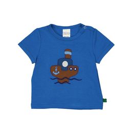 Fred's World by GREEN COTTON Fred's World by GREEN COTTON T-Shirt Jungen Gr&ouml;&szlig;e 92 blau / braun / wei&szlig;