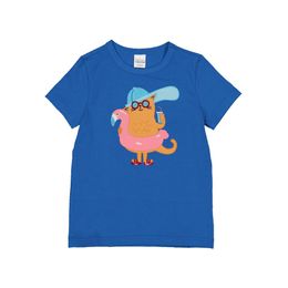Fred's World by GREEN COTTON Fred's World by GREEN COTTON T-Shirt M&auml;dchen Gr&ouml;&szlig;e 122 royalblau / orange / hellpink / rot