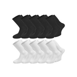 Normani Socks female Black, White size 43-46
