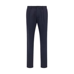Boggi Milano Pleat-Front Pants male Blue size 58