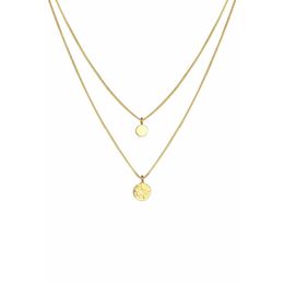 Elli Halskette Geo, Layer Damen Größe 45 gold