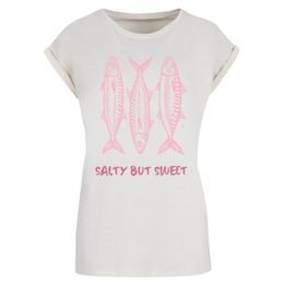 F4NT4STIC T-Shirt 'Salty But Sweet Summer' Damen Gr&ouml;&szlig;e S sand / rosa