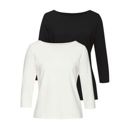 Lascana Shirt female Beige, Black size 32/34