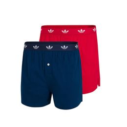 adidas originals Boxer ' Comfort Cotton Woven ' Herren Gr&ouml;&szlig;e L dunkelblau / rot