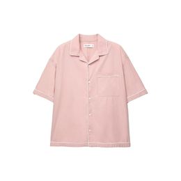 Pull&Bear Pull&Bear Hemd Herren Gr&ouml;&szlig;e L rosa / wei&szlig;