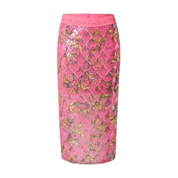 Versace Jeans Couture Rock Damen Gr&ouml;&szlig;e 40 safran / rosa / schwarz