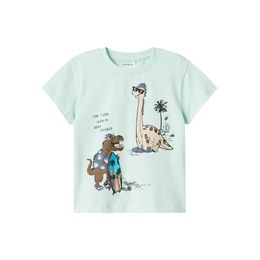name it T-Shirt 'NMMJacques' Jungen Größe 104 mint / mischfarben
