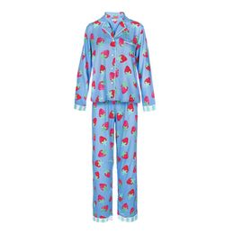 PJ Salvage Pajama 'Farmers Market' female Blue, Red size L