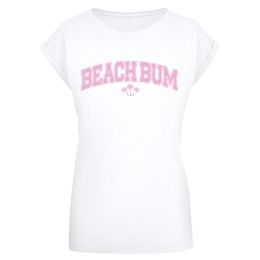F4NT4STIC Shirt 'Beach Bum Summer Varsity Retro' female White size XXXL