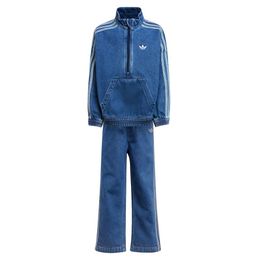 adidas originals Set 'Denim Set' Jungen Größe 128 blue denim / hellblau / weiß