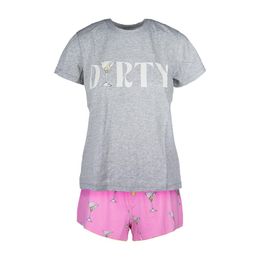 PJ Salvage Short Pajama Set female Grey, Pink size M