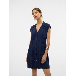Véro Moda VERO MODA Kleid Damen Größe 38 navy Winterkleid
