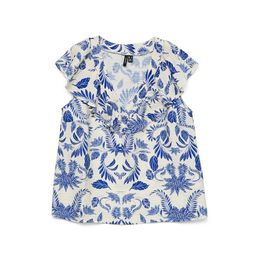 V&eacute;ro Moda VERO MODA Blusentop 'VMKAIA' Damen Gr&ouml;&szlig;e XL ecru / blau