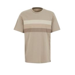 WE Fashion T-Shirt Herren Gr&ouml;&szlig;e L camel / stone / hellgrau