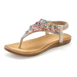 Vivance T-Bar Sandals female Gold size 42