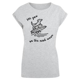 F4NT4STIC Shirt 'See You On The Next Wave' female Grey size XXXL