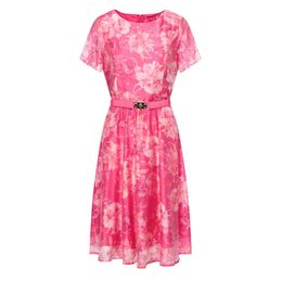 Quiosque Kleid Damen Größe 44 rosa / weiß Winterkleid