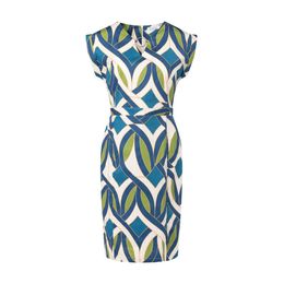Quiosque Kleid Damen Größe 44 creme / dunkelblau / pueblo / kiwi