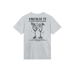F4NT4STIC Shirt 'French 75 From Paris With Love' male Grey size XXXL