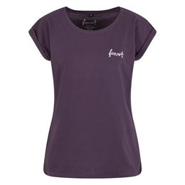 Forvert T-Shirt 'Santa Maria' Damen Gr&ouml;&szlig;e M brombeer / wei&szlig;