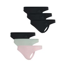 adidas Sportswear Tanga ' Sport Active Seamless Thong ' Damen Gr&ouml;&szlig;e XL graumeliert / rosa / schwarz