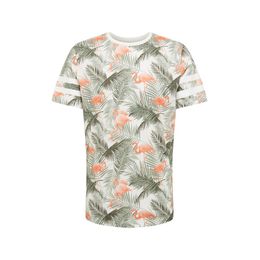 Jack & Jones JACK & JONES T-Shirt 'JORDIZ' Herren Gr&ouml;&szlig;e XS gr&uuml;n / orange / offwhite