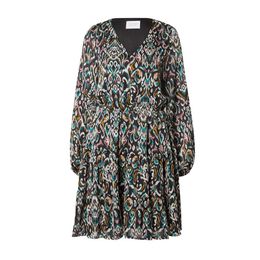 Sisters Point Kleid 'NICE-DR1' Damen Größe 40 cyanblau / gelb / schwarz / weiß Winterkleid