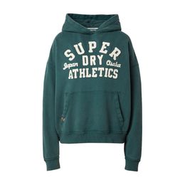 Superdry & Co Sweatshirt 'Essentials' Damen Gr&ouml;&szlig;e XS smaragd / wei&szlig;
