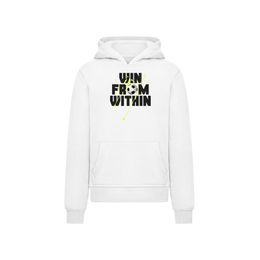 F4NT4STIC Sweatshirt 'Win From Within Soccer Splash Green' girl White size 158/164