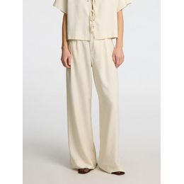Selected Bundfaltenhose 'SLFNatuk' Damen Gr&ouml;&szlig;e 34 grau