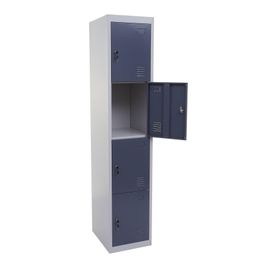 MCW Schlie&szlig;fach Preston T163, Schlie&szlig;fachschrank Wertfachschrank Spind, Metall 180x38x45cm ~ anthrazit-grau