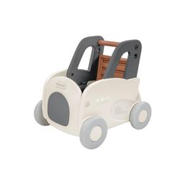Kikkaboo Lauflernwagen 4 in 1 Trolie Ziehspielzeug, Rutscher, Aufbewahrungsbox grau