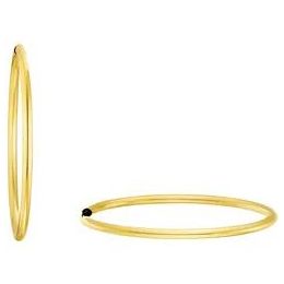 Paar Creolen Amor "2014174", gold (goldfarben), Ohrringe, Damen, Gelbgold 375, Made in Germany