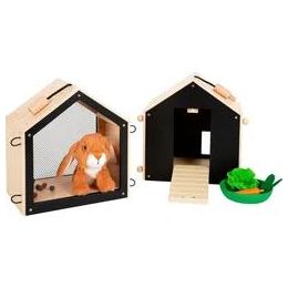 Spielwelt Small Foot "Hasenstall mit Auslauf", bunt, Spielfigurenwelten, KinderB:24cm H:24cm L:28cm, Holz, Kunststoff, B:24cm H:24cm L:28cm