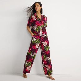 LANDS' END Gemusterte Schlupfhose, Damen,  Rot, Viskose, by Lands' End