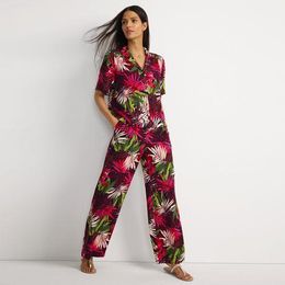 LANDS' END Gemusterte Schlupfhose, Damen,  Rot, Viskose, by Lands' End