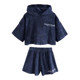 next Set M&auml;dchen Gr&ouml;&szlig;e 110 navy / wei&szlig;