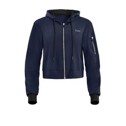 WINSHAPE Sportjacke 'J009C' Damen Gr&ouml;&szlig;e L anthrazit / schwarz / wei&szlig;