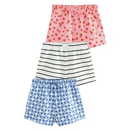 next Shorts M&auml;dchen Gr&ouml;&szlig;e 140 blau / rosa / schwarz / wei&szlig;