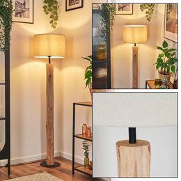hofstein Soungou Stehleuchte 38 cm Naturfarben, Schwarz, 1-flammig