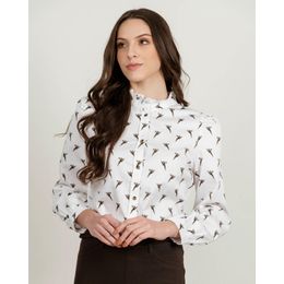 Hartwell Bluse Malu Weiß/Flying Pheasants (Größe: 6)