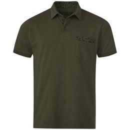 Parforce Essential Poloshirt Waldtier-Detail Oliv/Schwarz (Gr&ouml;&szlig;e: XXL)