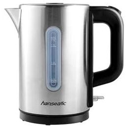 Hanseatic Wasserkocher "HWK1752200SD", silber, B:14cm H:25cm T:25cm, Wasserkocher