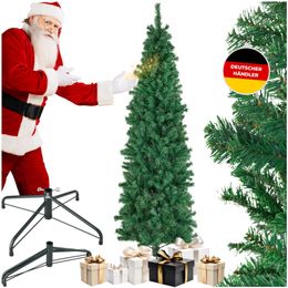TecTake&reg; Weihnachtsbaum, verschiedene Gr&ouml;&szlig;en, k&uuml;nstlich in Gr&uuml;n, mit dichten Nadeln, formbar mit viel Volumen, pulverbeschichteter Metallst&auml;nder mit Kunststoffkappen