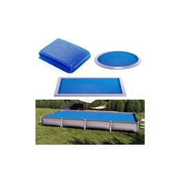 OK-Living Eckige Solarfolie Pool blau, Solarabdeckplane 800x400 cm