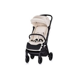 Chipolino Kinderwagen Diamond klappbar, Korb, PU-Rollen, Sonnendach, Beinst&uuml;tze beige