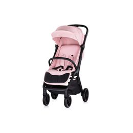 Chipolino Kinderwagen Diamond klappbar, Korb, PU-Rollen, Sonnendach, Beinst&uuml;tze rosa