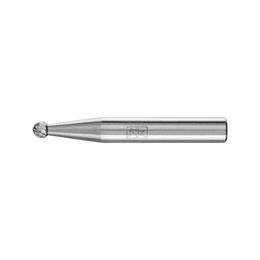 Pferd Hartmetall Frässtift Kugel KUD Ø 04x03 mm Schaft-Ø 6 mm Z3P universal mittel kreuzverzahnt (21112026)