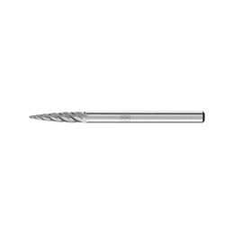 Pferd Hartmetall Hochleistungsfrässtift ALU Spitzbogen SPG Ø 03x13mm Schaft-Ø 3mm für Alu/NE Metalle (21222663)