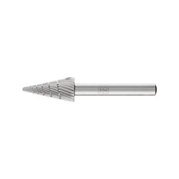 Pferd HSS Frässtift Spitzkegelform G Ø 12x25 mm Schaft-Ø 6 mm Z 3 universal mittel fein Spanbrecher (22423536)